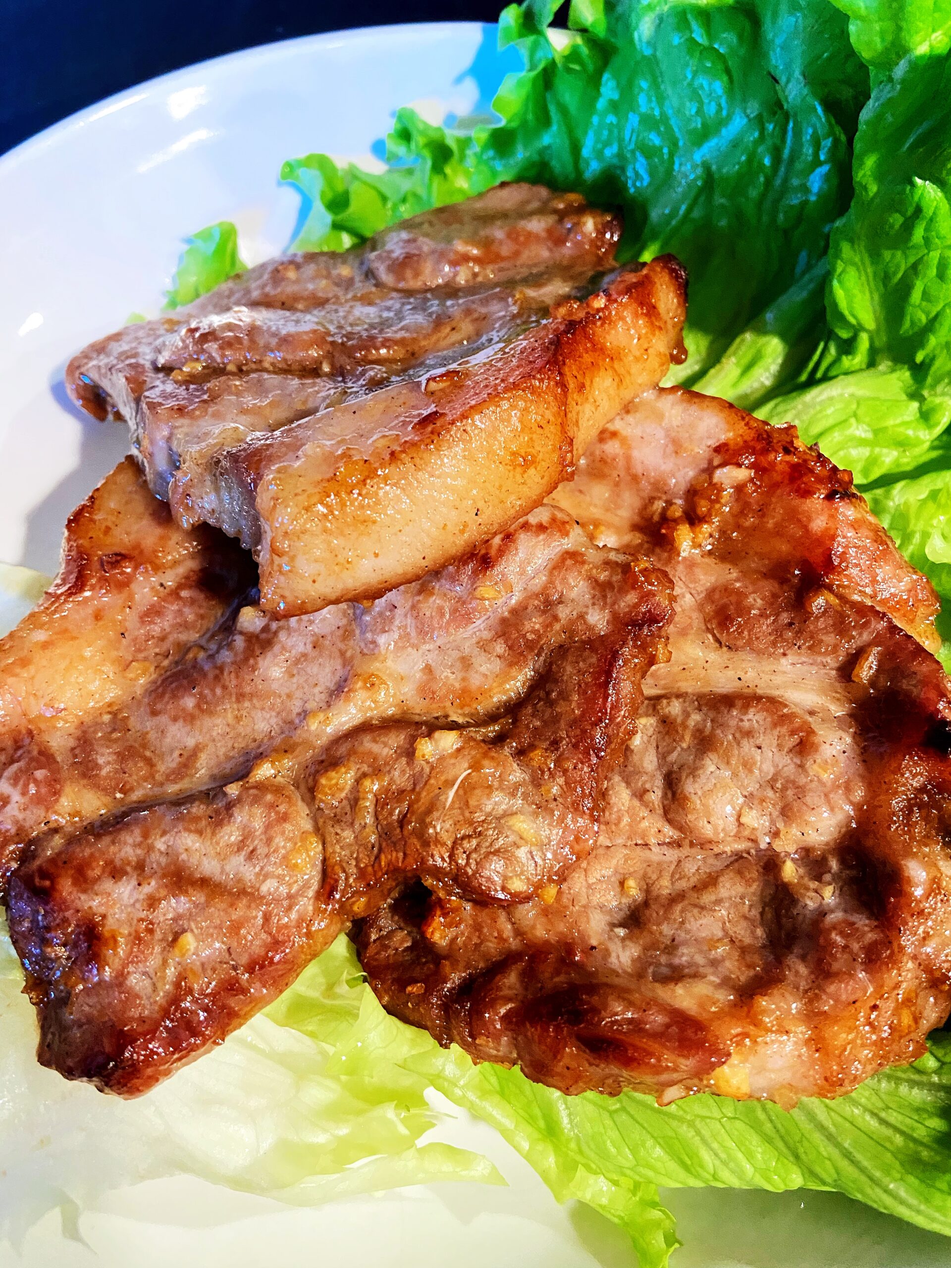 Grilled Garlic Sliced Pork Shoulder – AirGO recipes by EZCuisine